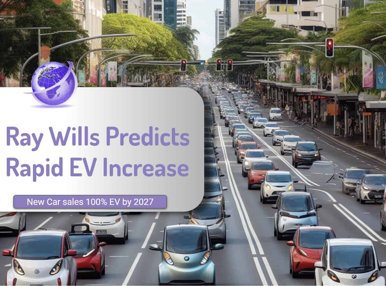 Rapid EV Increase Prediction by Prof Ray Wills - exponentially fast